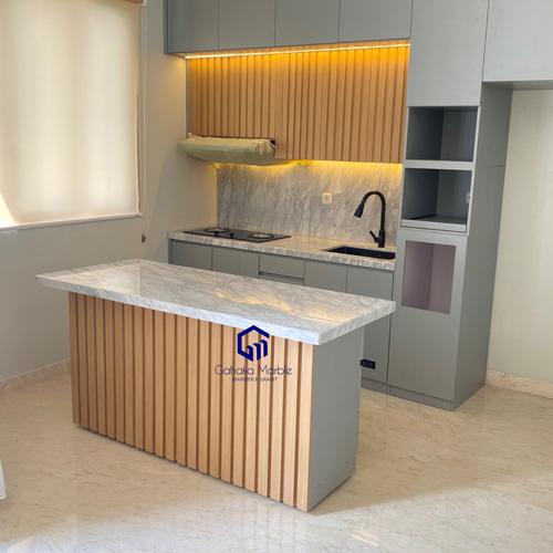 Jual kitchen set marmer statuario| kitchen top marmer statuario ...