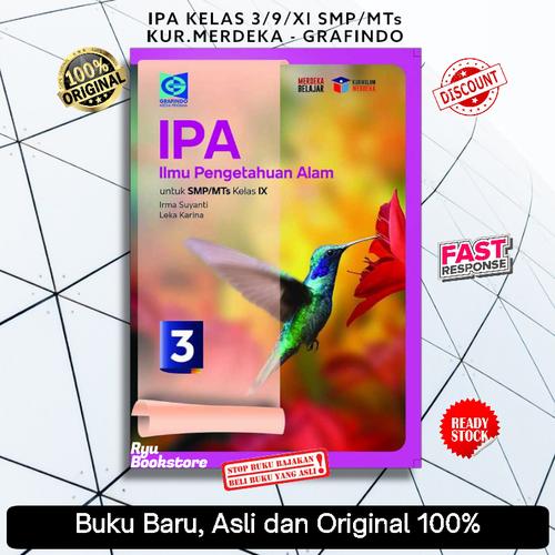 Jual Original Buku IPA Kelas 3/9/IX SMP/MTs Kur.Merdeka - Grafindo - Jakarta Pusat - Ryu ...