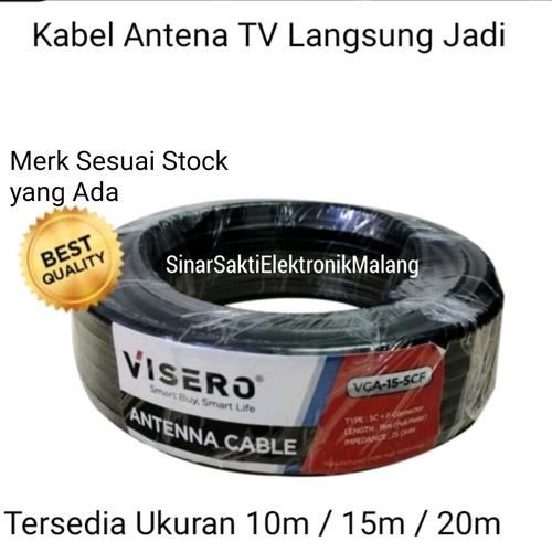 Jual Kabel Antena Jadi 10 15 20 Meter 10m 15m 20m Anten TV Colok m ...