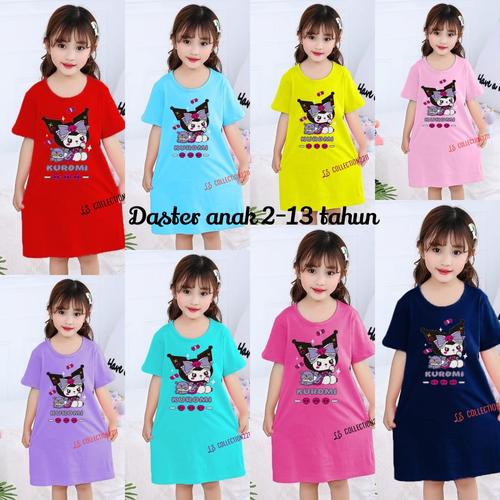 Promo Daster anak perempuan usia 2-13 tahun motif kuromi baru - Biru ...