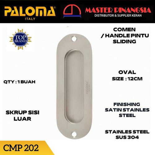 Jual PALOMA CMP 202 OVAL12CM HANDLE TANAM PINTU GESER/SLIDING STAINLESS 304 - Jakarta Pusat ...