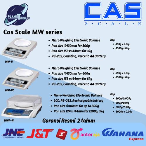 Jual CAS Scale MW series (Micro weighing electronic balance) - MW-II ...