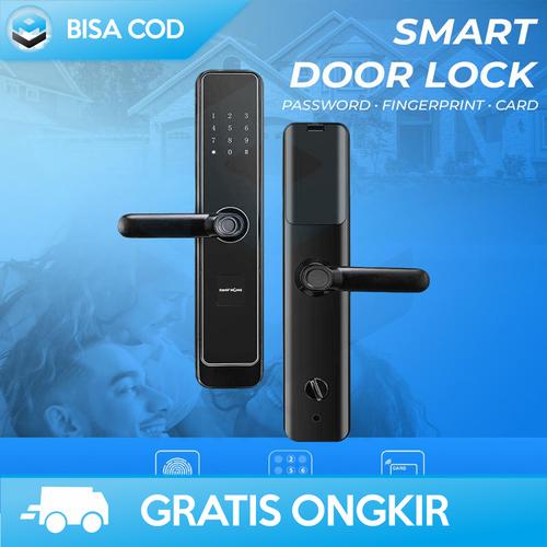 Jual SMARTT DOOR LOCK HANDLE KUNCI PINTU SIDIK JARI DIGITAL CODE SECURITY - Jakarta Barat ...