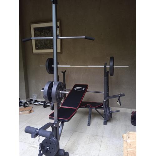 Jual Alat fitness Bench press Lat pull down multifungsi plus beban stik ...