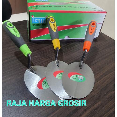 Jual Sendok Tembok Gagang Karet Tebal IGM Adukan Semen Pasir Bulat 6 ...