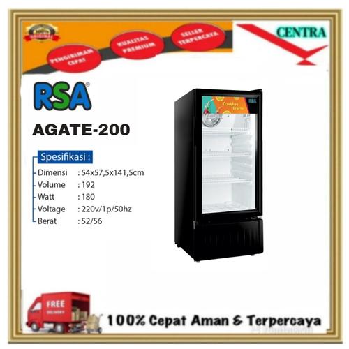 Jual RSA SHOWCASE COOLER 3 RAK AGATE 200 / KULKAS DISPLAY AGATE200 ...
