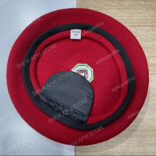 Jual BARET KOPASSUS MERAH / BARET KOPASSUS MERK CAMEL / BARET KOPASSUS ...