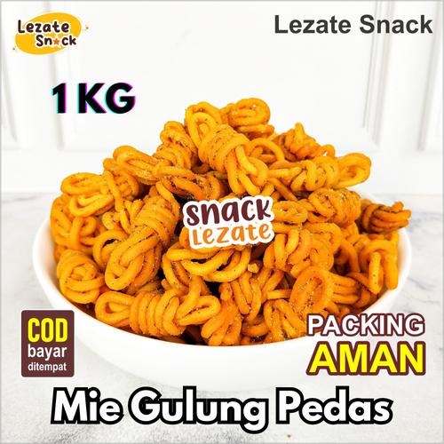 Jual Mie Gulung Pedas 1 KG Renyah Enak Murah / Mi Gulung Viral Pedas ...