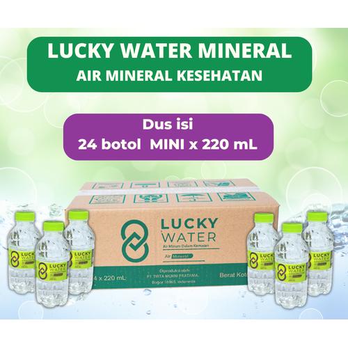 Jual Air Mineral merk LUCKY WATER botol mini 220 mL PROMO - Jakarta ...
