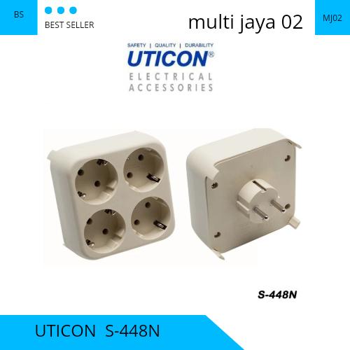 Jual Uticon S-448N Stop Kontak Segi Arde 4 in 1 - Kota Tangerang ...