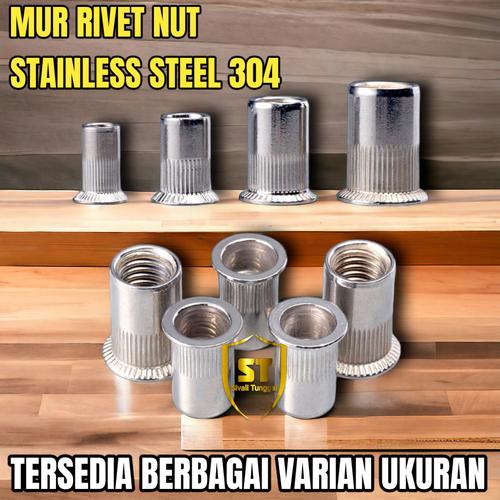 Jual RIVET NUT STAINLESS SS 304 / MUR RIVET STAINLESS / MUR FURNITURE ...