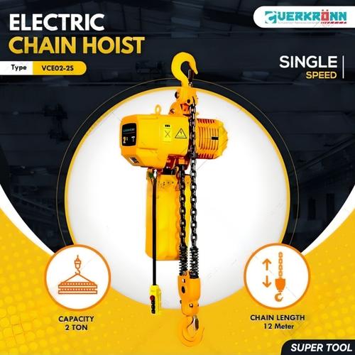 Jual Verkronn Electric Chain Hoist 2 Ton x 12 Meter VCE02-2S Heavy Duty ...