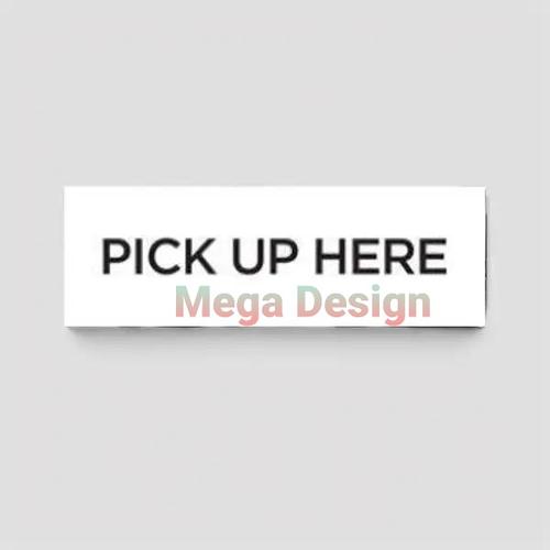 Jual Pick Up Here Papan Rambu Nama Label Acrylic Tempel Petunjuk ...