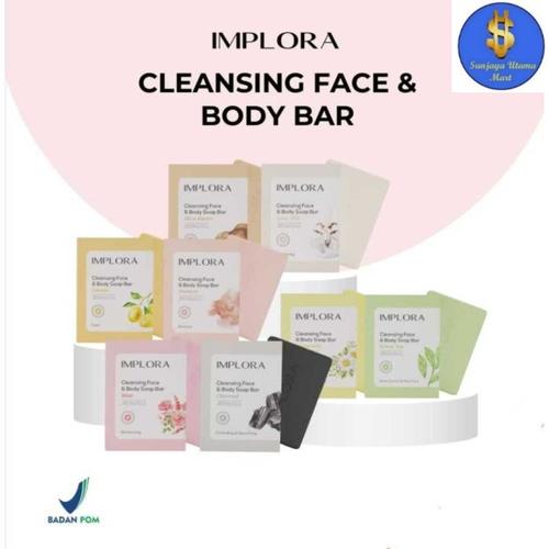 Jual Implora Cleansing Face & Body Bar All Variant - Charcoal, 60 gram ...