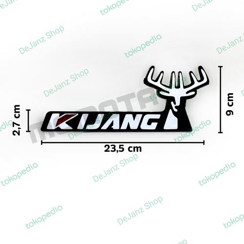 Jual emblem/ stiker / tulisan" kijang + kepala" putih, kijang super/ 5K ...