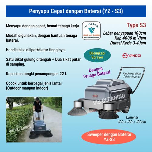 Jual Sweeper/Walk Behind/ Mesin Penyapu Cepat dengan Baterai Type YZ ...