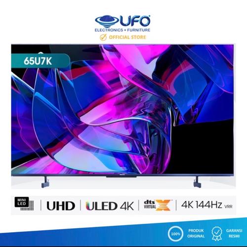 Promo HISENSE 65U7K ULED TV 65 INCH 4K 144Hz VIDAA OS 65U7K GOOGLE TV ...