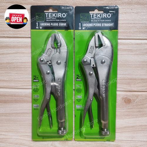 Jual TEKIRO Tang stel jepit buaya bais tang locking pliers curve ...