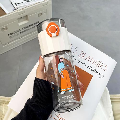 Jual TKK1013 Botol Minum Teguk 400ML Tritan BPA Free Botol Plastik - Putih - Kab. Tangerang ...