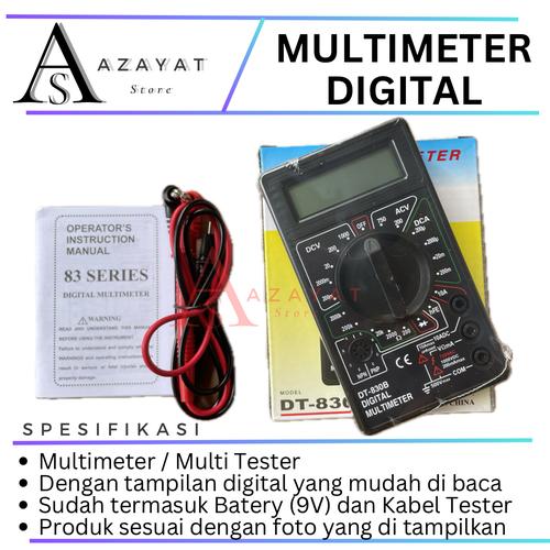 Jual Multimeter Digital Tester Alat Ukur Elektronik Multi / Avo Meter ...