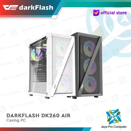Jual darkFlash DK260 Air ATX PC CPU Case - Tempered Glass Casing - Putih - Jakarta Pusat - Jaya ...