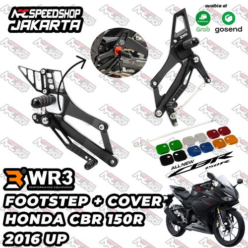 Jual Foot Step Racing WR3 V-Series Honda CBR 150R - Black, Black ...