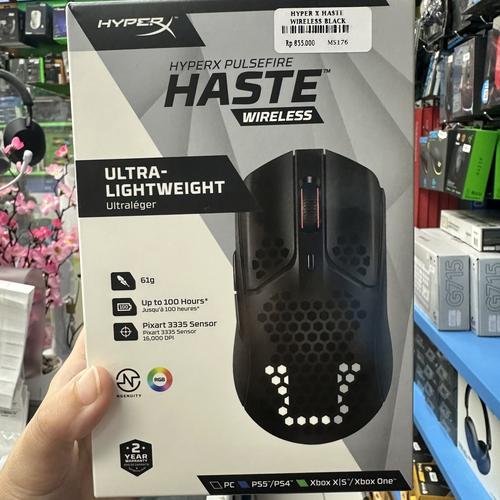 Promo HyperX Haste Wireless Mouse Gaming Lightweight RGB Macro 6 button ...