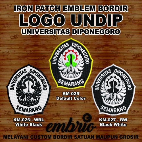 Jual Patch UNDIP emblem bordir logo Universitas Diponegoro Semarang ...