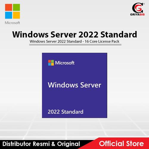 Jual DG7GMGF0D5RK Windows Server 2022 Standard - 16 Core License Pack ...