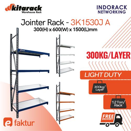 Jual Rak Gudang Besi 300kg per Layer Rack Gudang 3M P 1.5M Jointer Rack ...