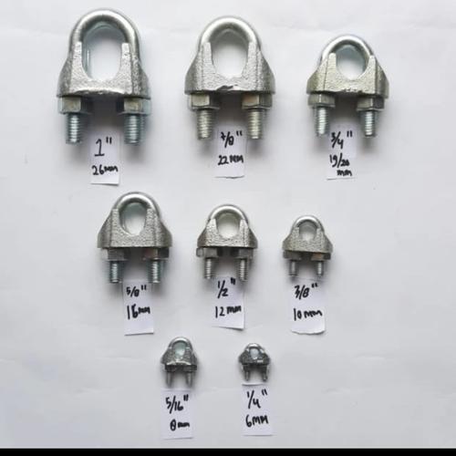 Jual Klem Kabel Sling / Klem Bulldog Grip / Klem U Uk. 22mm / 22 mm ...
