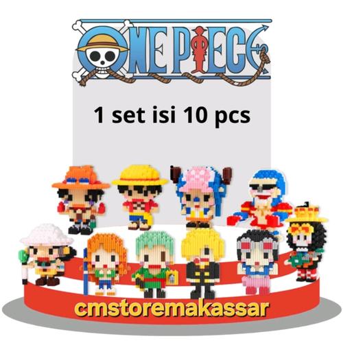 Jual Mainan Balok Susun Plastik Lego Block 3D One Piece Mini Collection ...