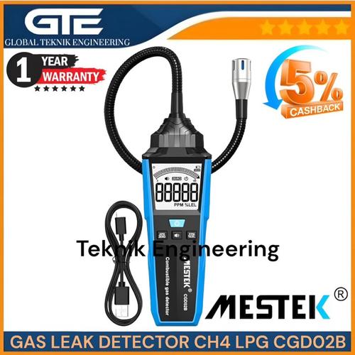 Jual Gas Leak Detector CH4 LPG Methane Ethane Monitor Mestek CGD02B ...