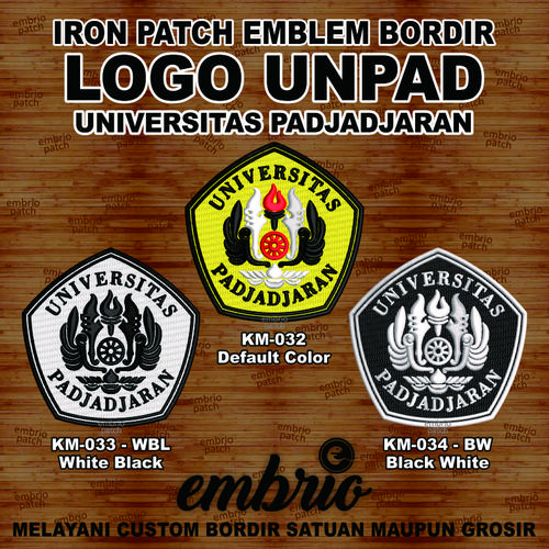 Jual Patch UNPAD emblem bordir logo Universitas Padjadjaran Pajajaran ...