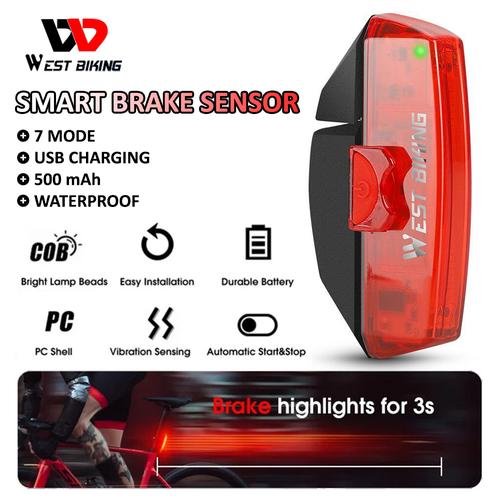 Promo West Biking Brake Sensor Tail light Lampu Sepeda Belakang Sensor ...