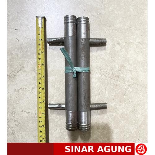Promo Handle pintu besi pagar / handle besi set / kenop pintu besi ...