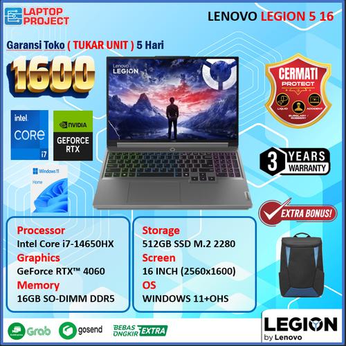 Jual LENOVO LEGION 5 16 I7 14650HX RTX4060 8GB/ 16GB 512GB W11+OHS 16 ...