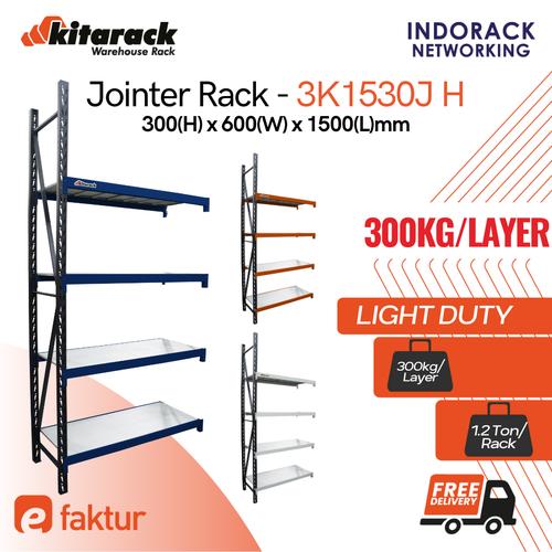 Jual Rak Gudang Besi 300kg per Layer Rack Gudang 3M P 1.5M Jointer ...