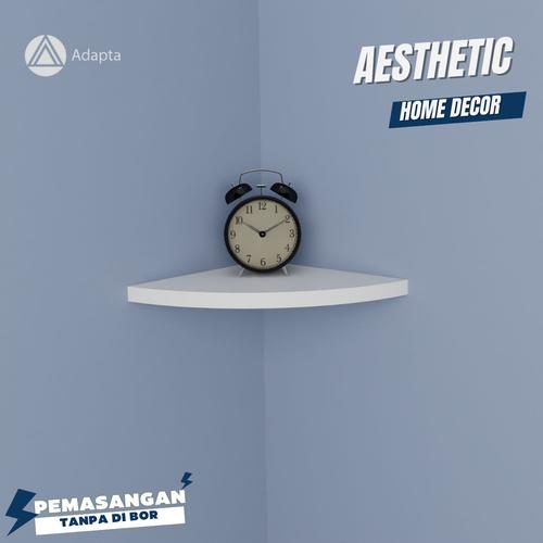 Jual Rak Sudut Siku Dinding 20x1.5cm Ambalan Dinding Sudut Tempel ...