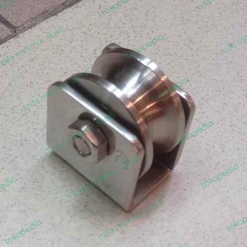 Jual roda pintu pagar/gerbang stainless 2 inchi SUS 304 heavy duty ...