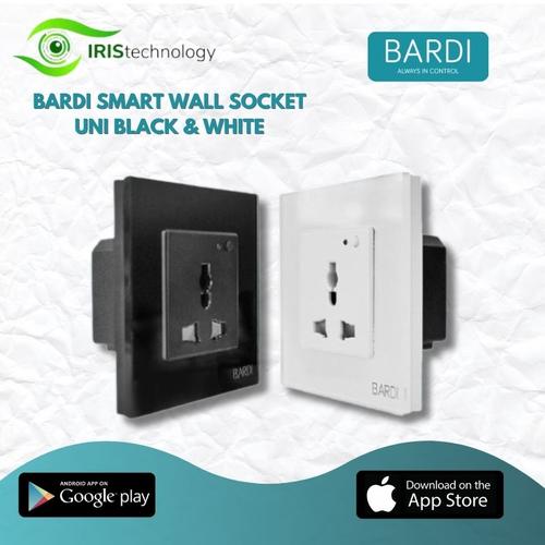 Jual BARDI Smart Wall Socket UNI Black & White, Smart Home murah jogja ...