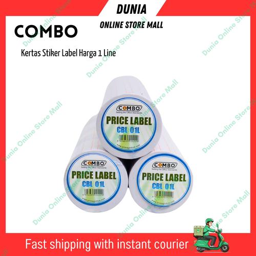 Jual Kertas Label Harga Combo 1 Line OPL-5500 Kertas Isi Ulang Label ...