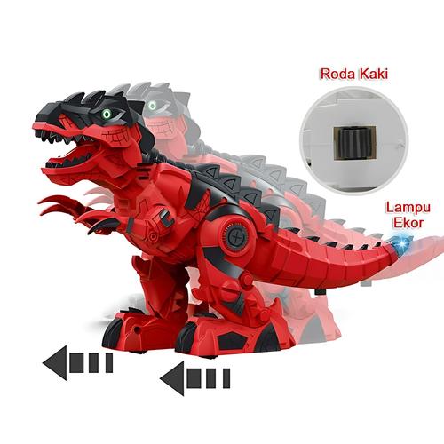 Jual Mainan Anak Dino Dinosaurus Tirek T-Rex Gerak Berjalan Lampu Musik ...