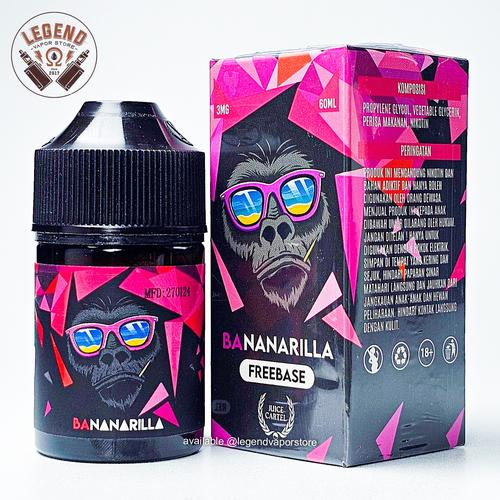 Jual FREEBASE LIQUID BANANARILLA Banana Strawberry Smoothies 60ML 3MG ...