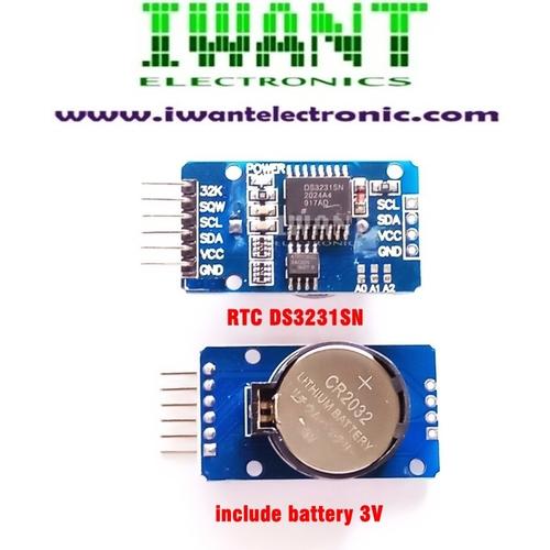 Jual DS3231 DS3231SN RTC MODULE RTC DS3231SN + BATTERY REAL TIME CLOCK ...