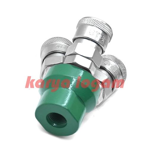 Promo Tekiro Coupler Kompresor Cabang 3 Quick Coupling 3 way - Coupler ...
