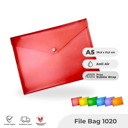 Jual TOPLA 1020 MINI FILE BAG AMPLOP DOKUMEN PLASTIK MAP KANCING KECIL ...