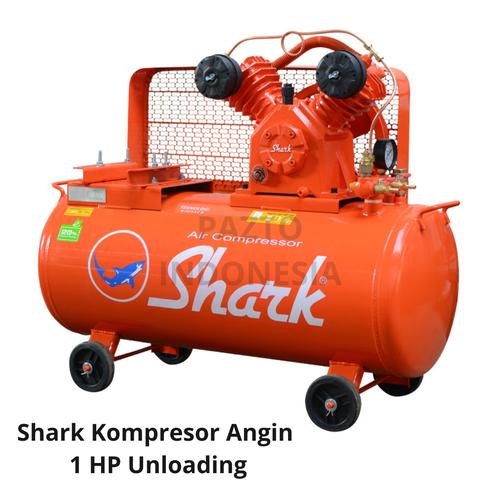 Jual SHARK Kompresor Angin 1 HP PK Unloading Air Compressor TERBAIK ORI ...