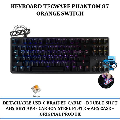 Jual Keyboard Tecware Phantom 87 Orange Switch - Original Produk ...
