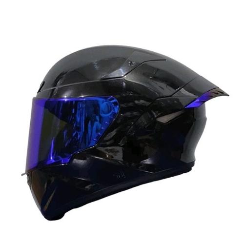 Jual HELM FULL FACE KBR TTC HITAM GLOSSY KACA VISIOR WARNA+ SPOILER SNI ...
